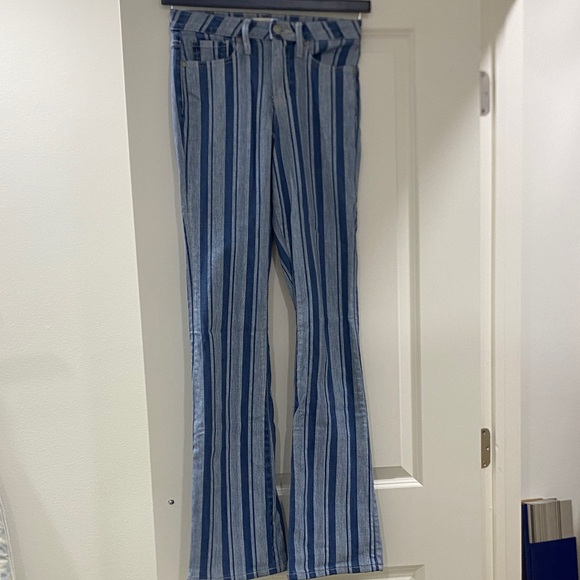 Shyanne | Jeans | Shyanne Blue And White Striped Flare Pants | Poshmark